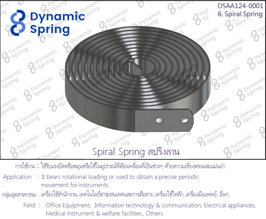 Spiral Spring, Constant Force Spring